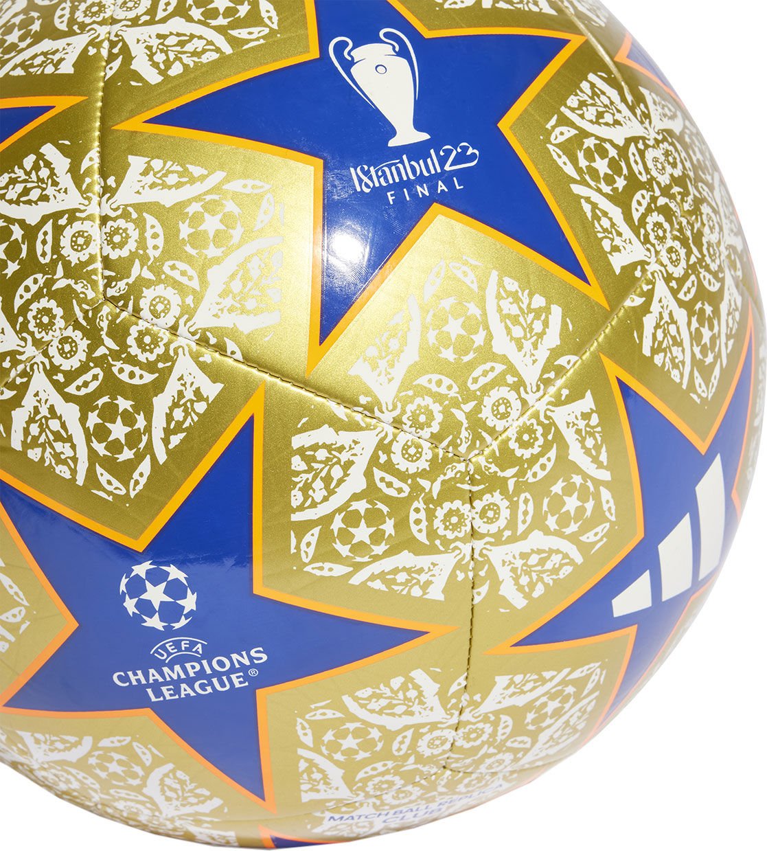 Piłka nożna UCL Club Istanbul 5 Adidas - złoty - Sport-Shop.pl