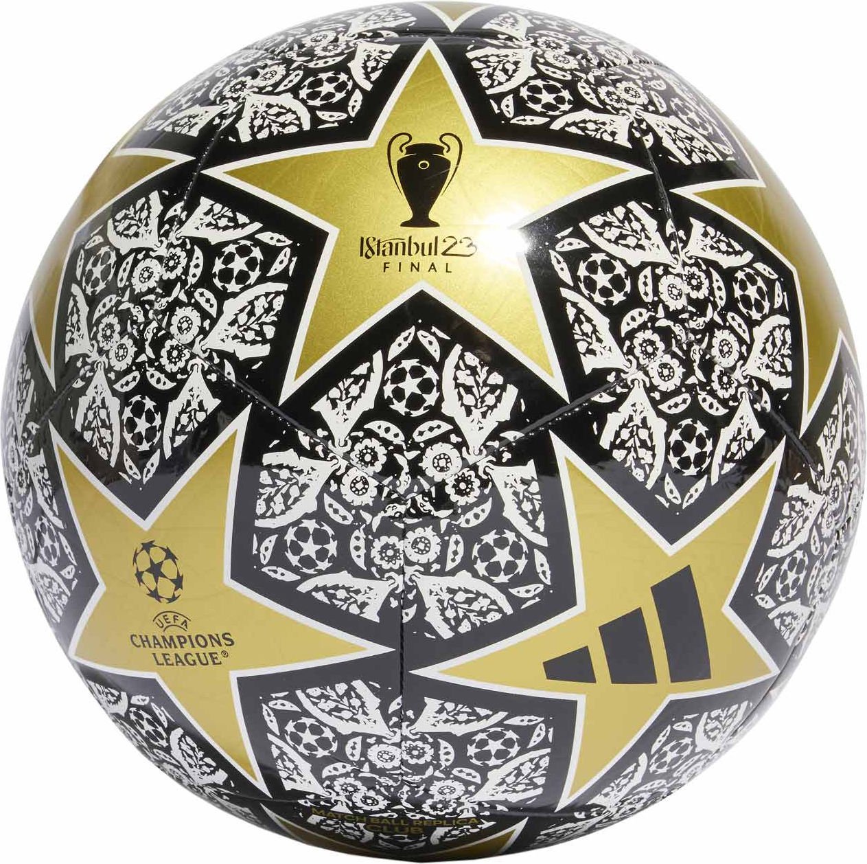 Piłka nożna UCL Club Istanbul 5 Adidas - czarny/biały/złoty
