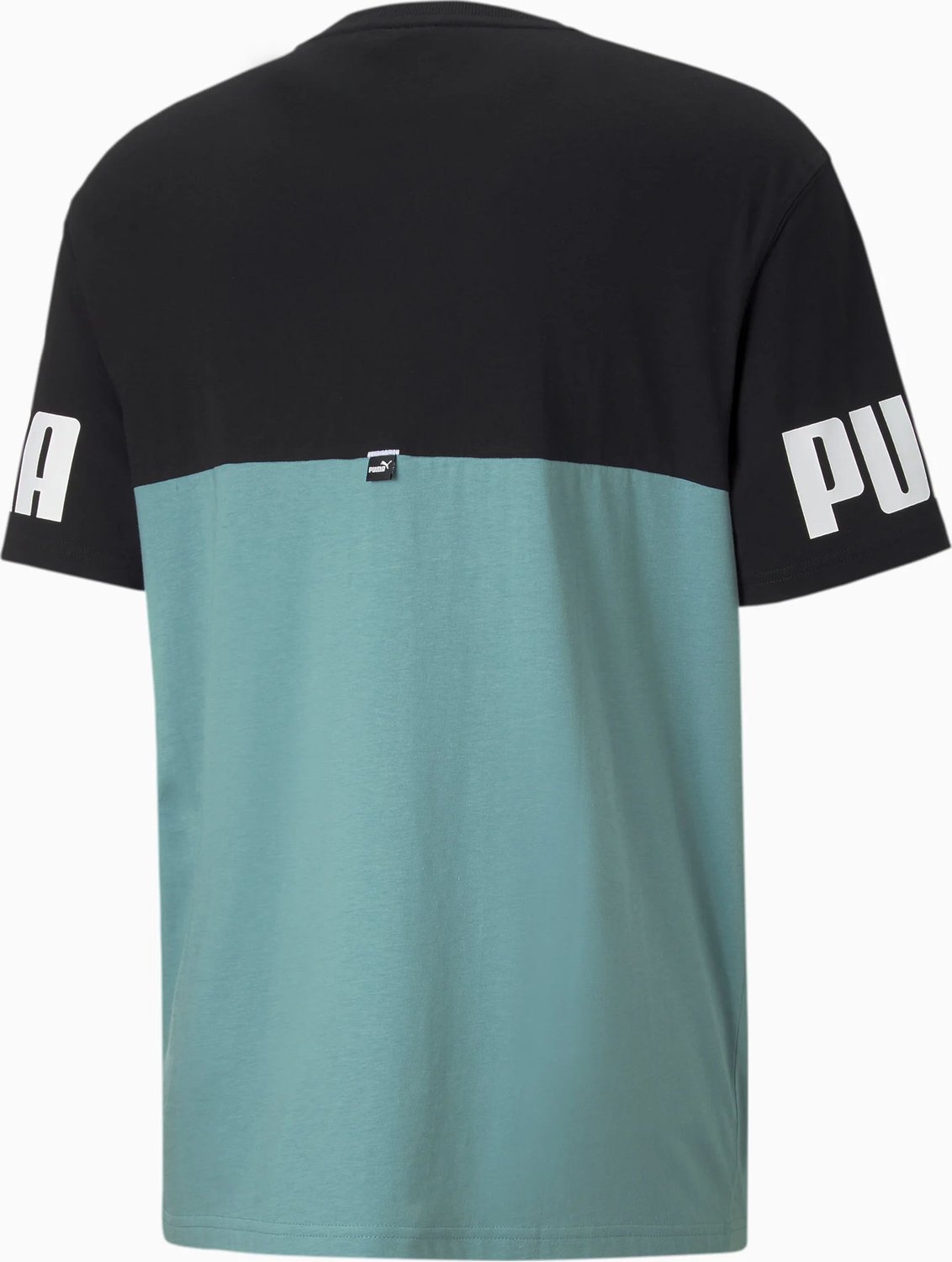 Koszulka męska Power Colorblock Tee II Puma - czarna/niebieska