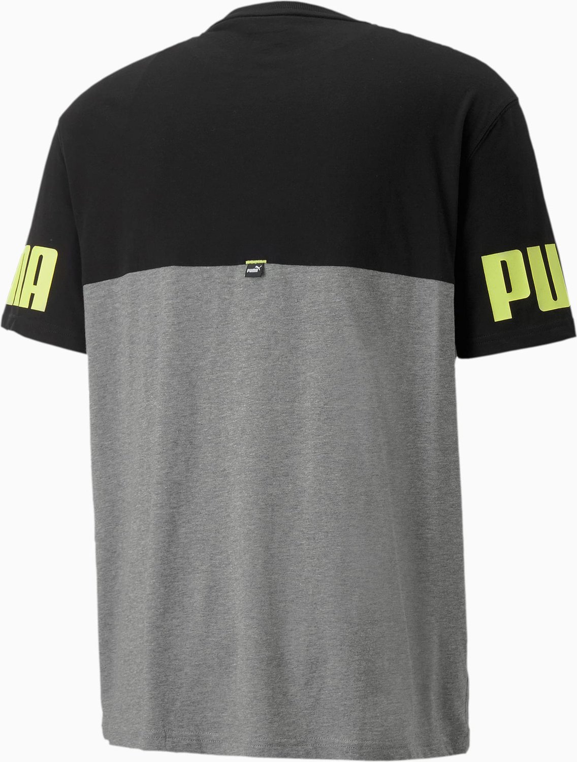 Koszulka męska Power Colorblock Tee II Puma - czarna/szara