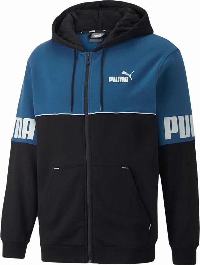 Bluza męska Power Colorblock Full-Zip Fl Puma - black/blue
