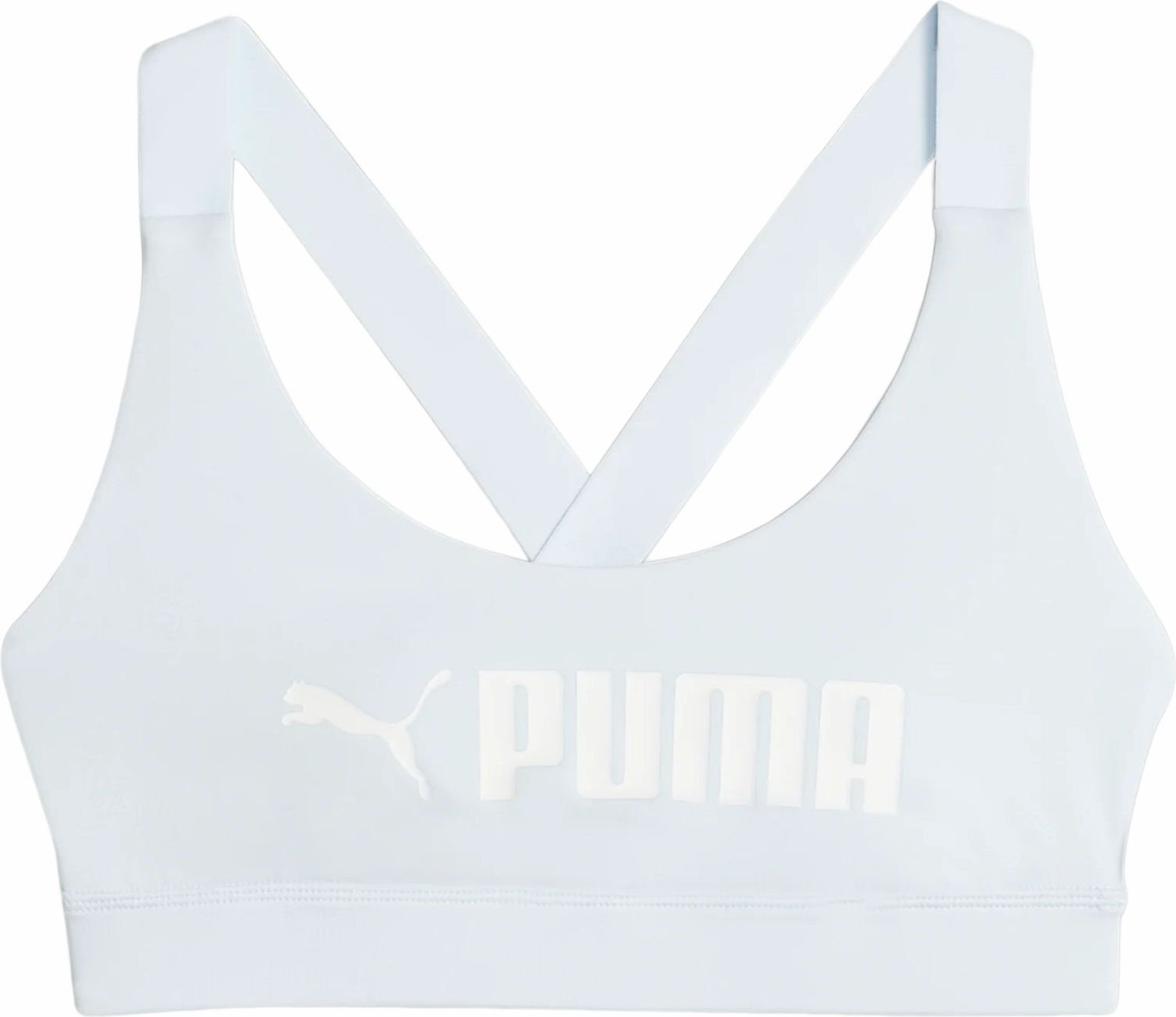 Biustonosz sportowy damski Mid Impact Fit Bra Puma - biały