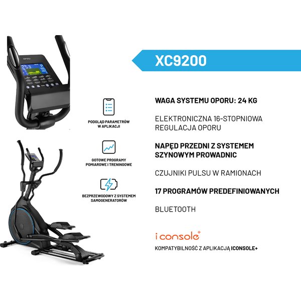 Orbitrek elektromagnetyczny XCF9200 Gymtek - Sport-Shop.pl