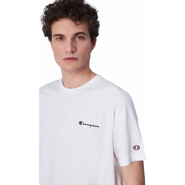 Koszulka męska Cotton Big Script Logo Legacy Champion - biała Koszulka męska Cotton Big Script Logo Legacy Champion - biała
