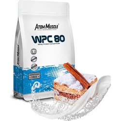 Odżywka białkowa WPC 80 instant szarlotka Atom Muscle - Sport-Shop.pl